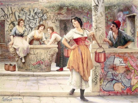 Photoshop Contest: Classical Art Improved With Spraypaint