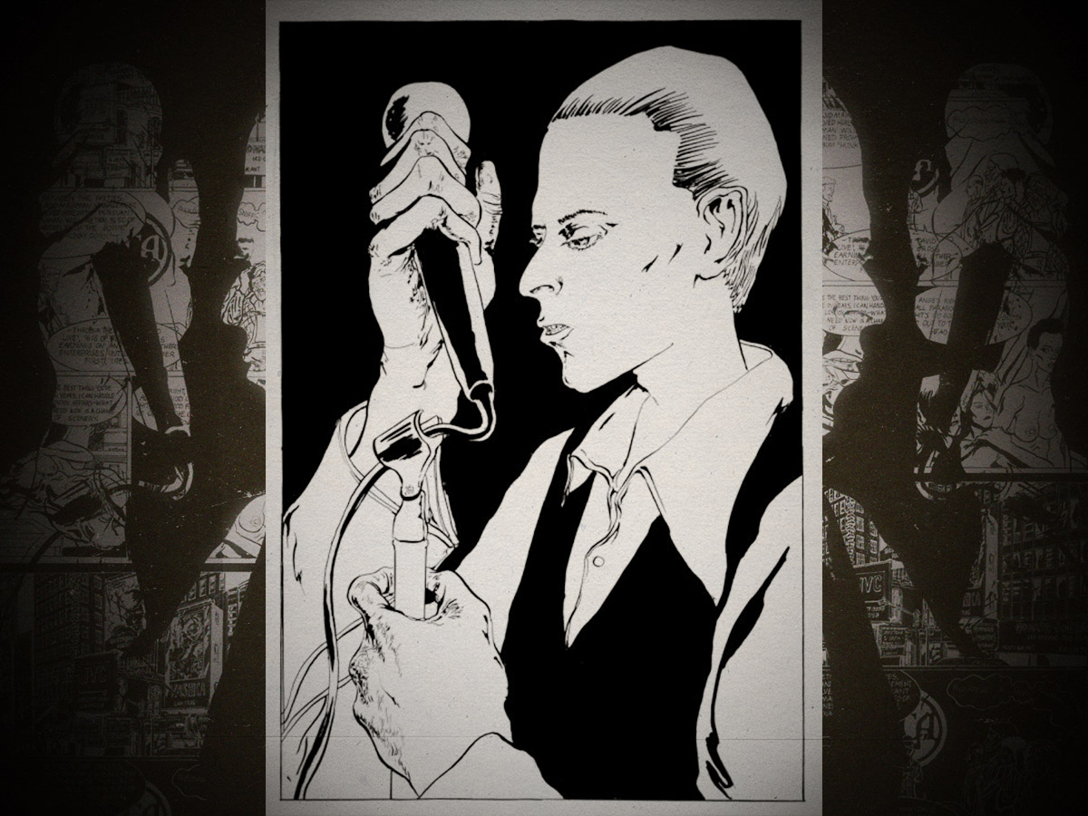 The comic exploring David Bowie's paranoid, coked-up years