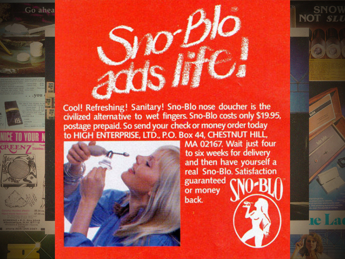 Shameless cocaine adverts from the 1970s