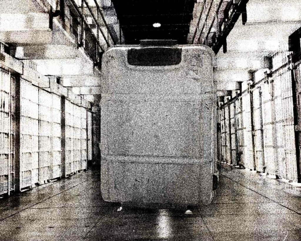 Man caught after escaping French prison in luggage trolley