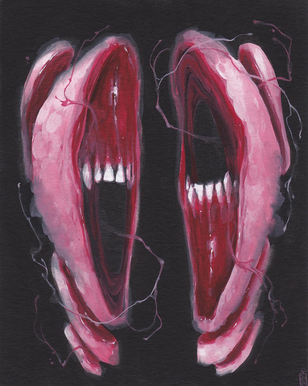 Strangely beautiful (but oddly disturbing) paintings of Scary Mutants ...