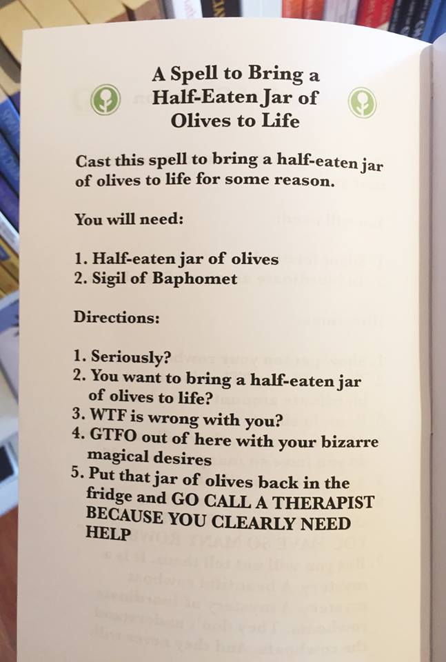 Prankster plants hilarious fake occult spell book at a metaphysical shop