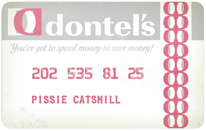 The lost art of local 1970s department store charge cards