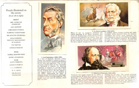 Picture Postcards of 50 Famous Britons 1869-1969