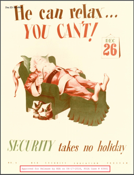 Weirdo National Security Agency posters from the 1950s, 60s and 70s