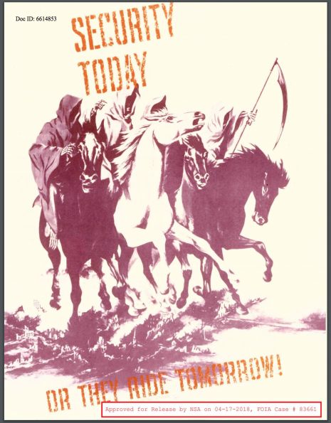 Weirdo National Security Agency posters from the 1950s, 60s and 70s
