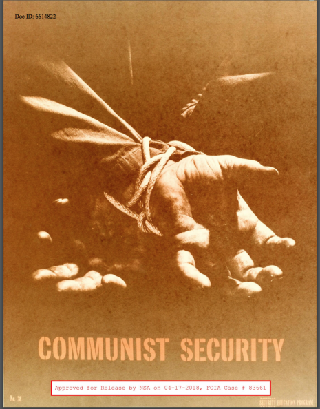 Weirdo National Security Agency posters from the 1950s, 60s and 70s