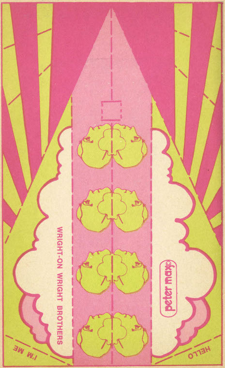 Peter Max’s groovy pop art paper airplanes