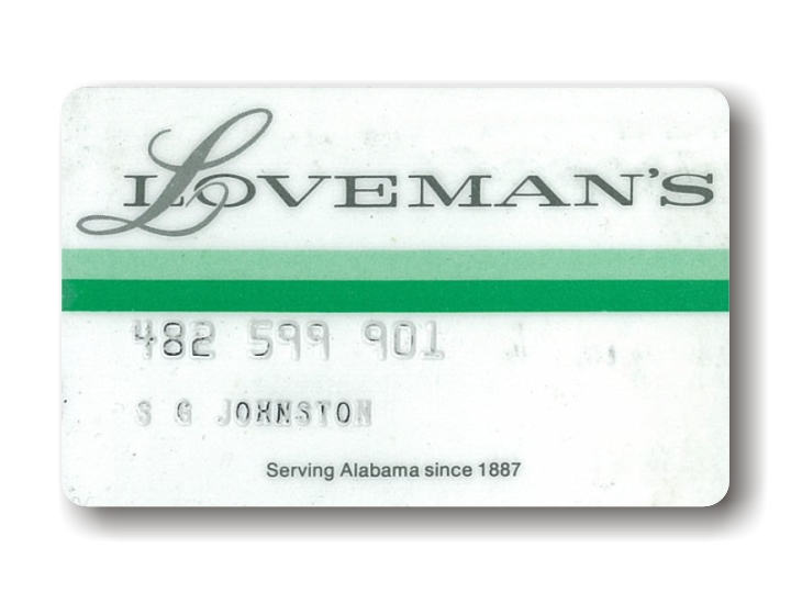 The lost art of local 1970s department store charge cards