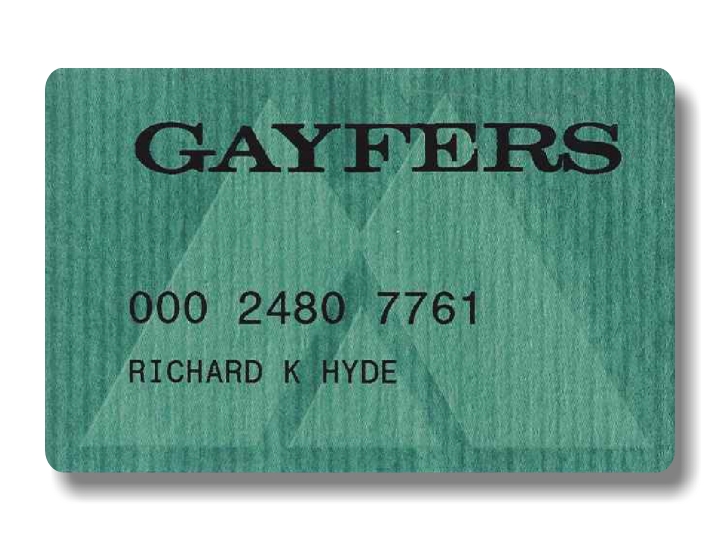 The lost art of local 1970s department store charge cards