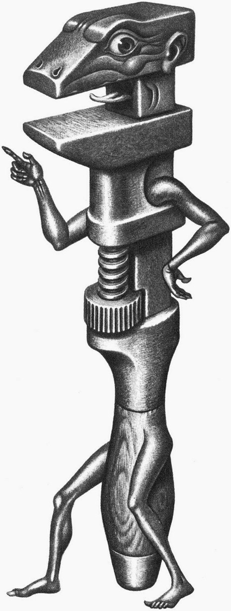 Marvelous surrealist illustrations of machines coming to life