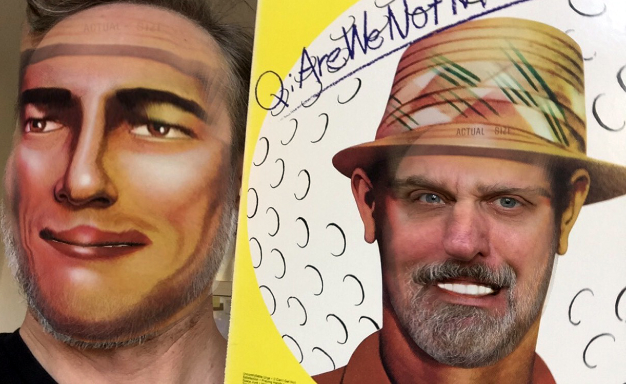 Man face swaps with classic album covers with hilariously surreal results